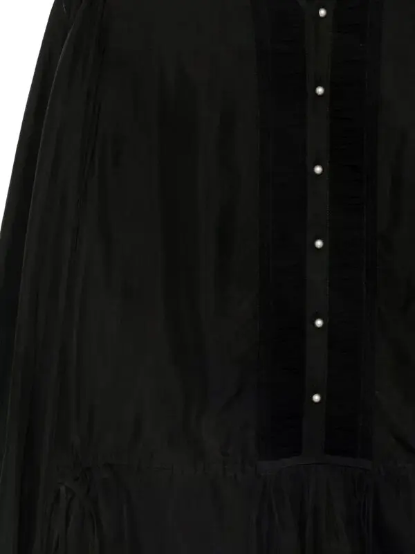 ANN DEMEULEMEESTER High Short Dress With Ruffled Detailing