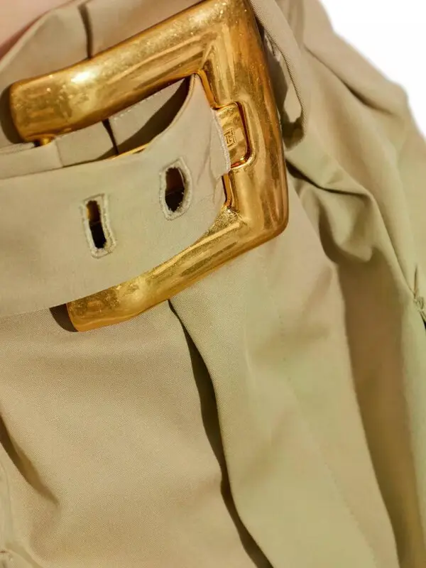 Balmain Belted Paperbag Waist Skirt