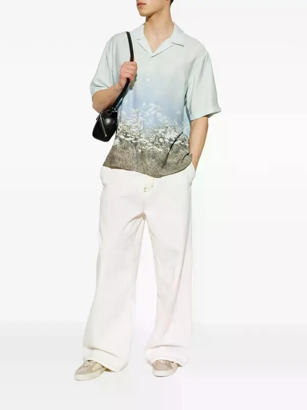 SAMSOE SAMSOE Saayo Floral-print Short-sleeve Shirt