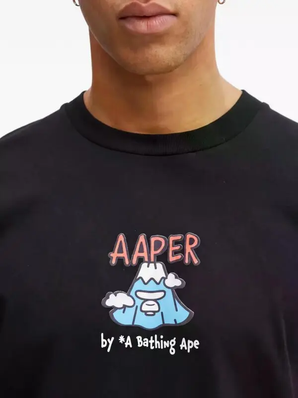 AAPE BY *A BATHING APE Logo-print Long-sleeve T-shirt
