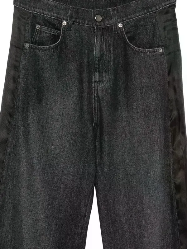 CIRCUS HOTEL Satin-panelled Jeans
