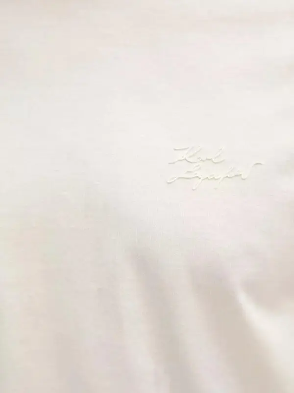 Karl Lagerfeld Logo-embroidered T-shirt