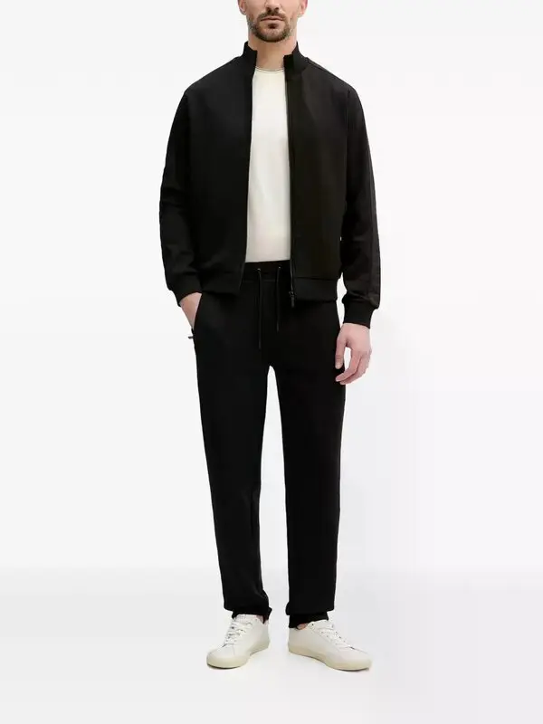 Karl Lagerfeld Logo-tape Zip-up Sweatshirt