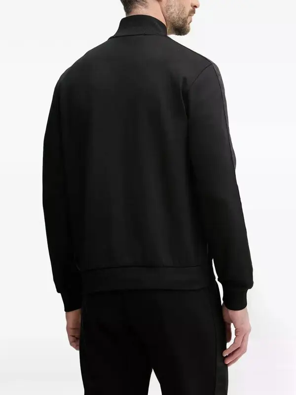 Karl Lagerfeld Logo-tape Zip-up Sweatshirt
