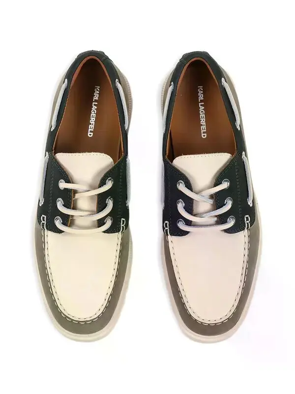 Karl Lagerfeld Colour-block Boat Shoes