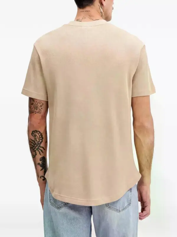 Karl Lagerfeld Waffle-knit Logo-patch T-shirt