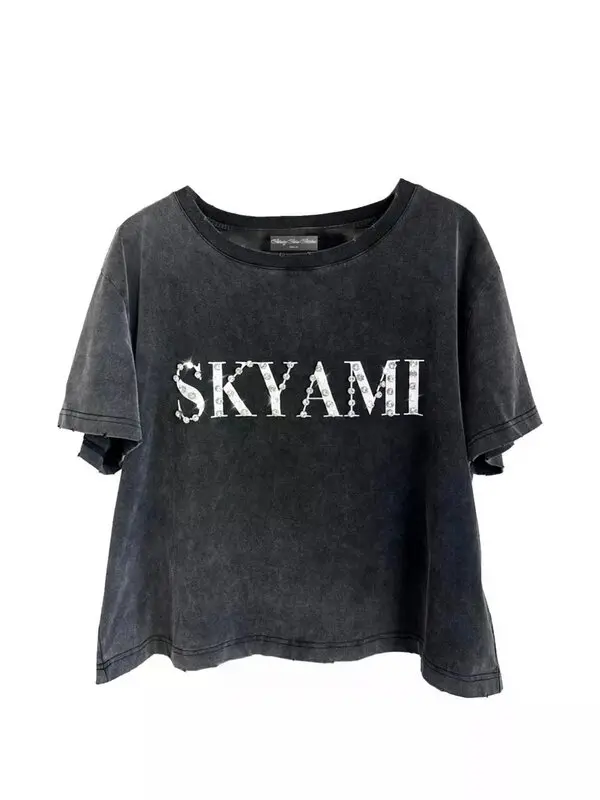 77 STUDIOS Skyami Rhinestone Embellished T-shirt