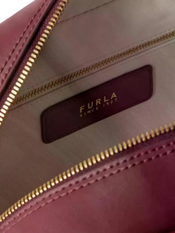 Furla Dome Pebbled Leather Tote Bag