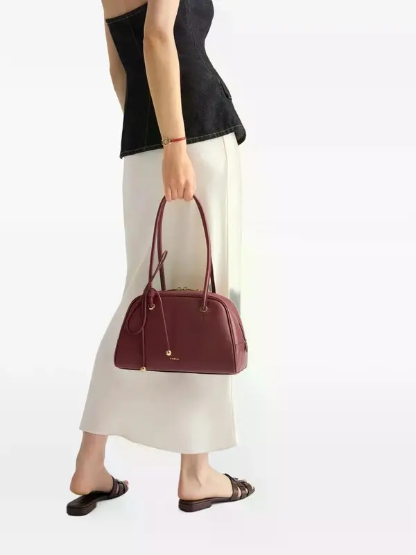 Furla Dome Pebbled Leather Tote Bag