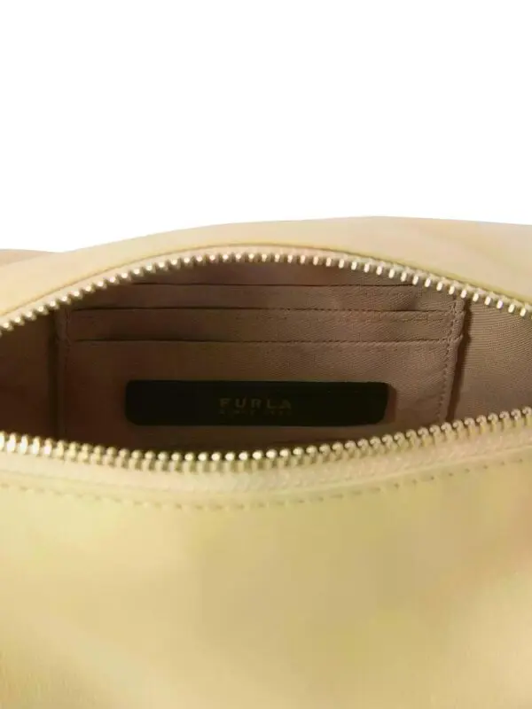 Furla Logo Debossed Leather Crossbody Bag
