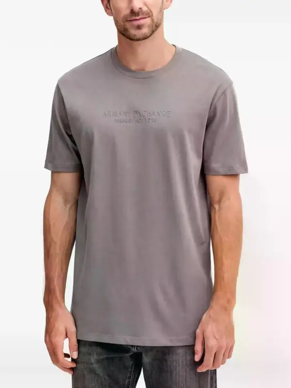 Armani Exchange Logo-embossed Short-sleeve T-shirt