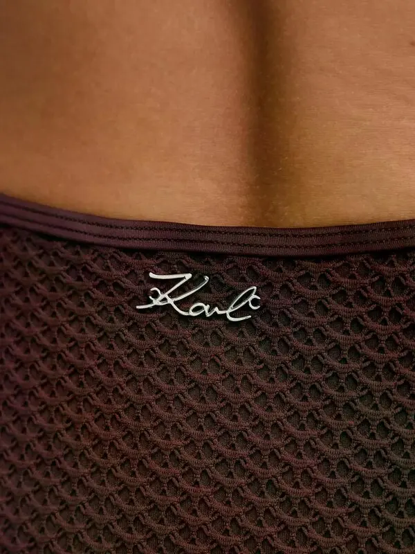 Karl Lagerfeld Ring Detail Bikini Bottoms
