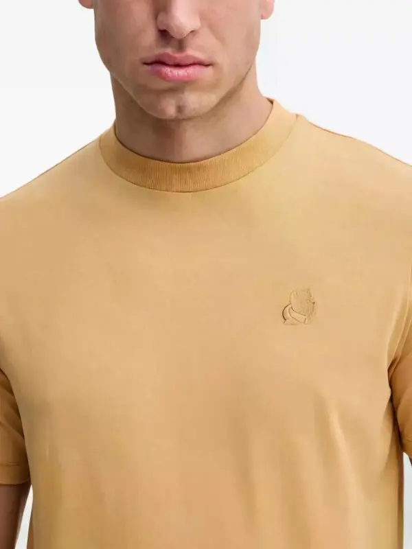 Karl Lagerfeld Logo-embroidered Crew-neck T-shirt