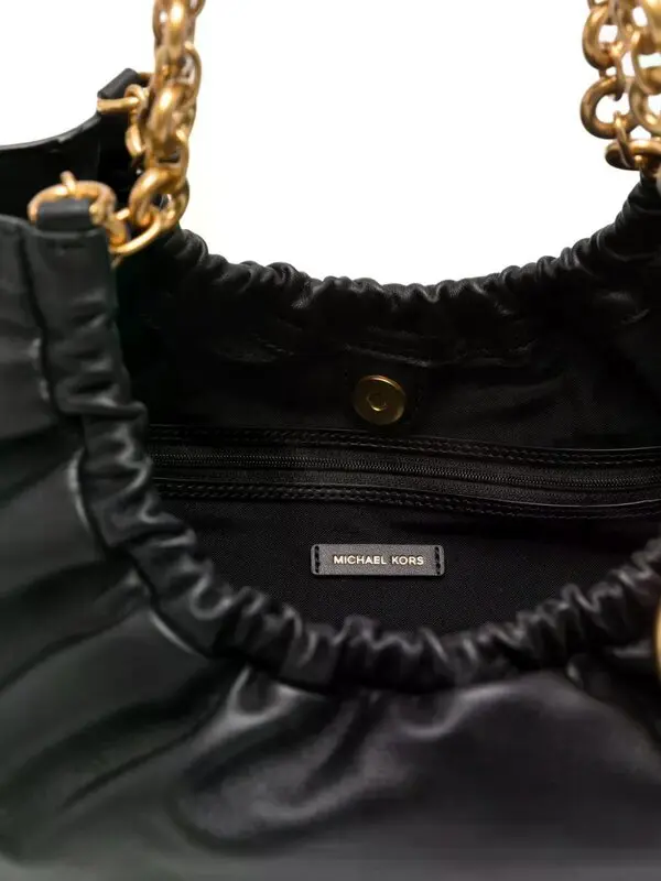 Michael Kors Indie Logo-plaque Ruched Tote Bag
