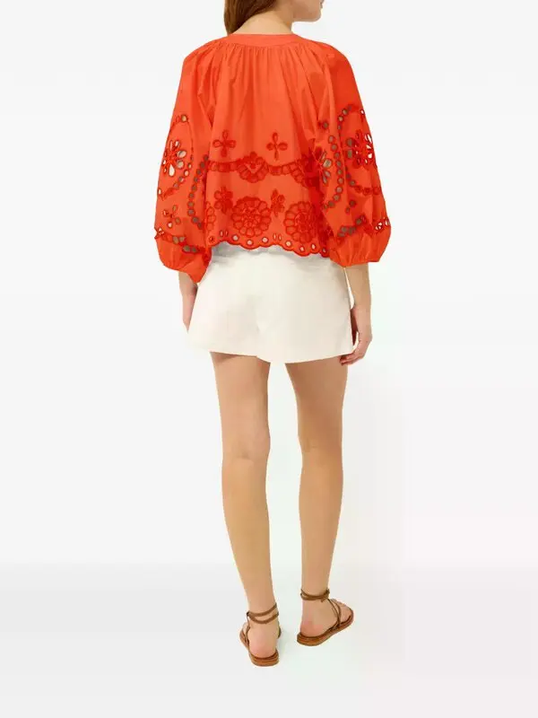 MARIE OLIVER Vara Broderie-anglaise Blouse