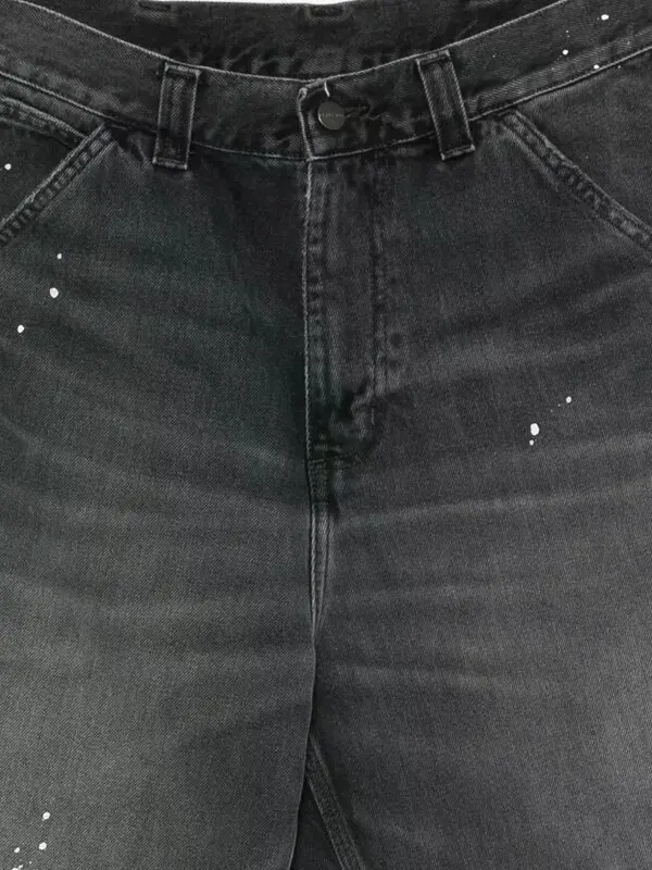 Carhartt Work In Progress Single Knee Paint-splatter Shorts