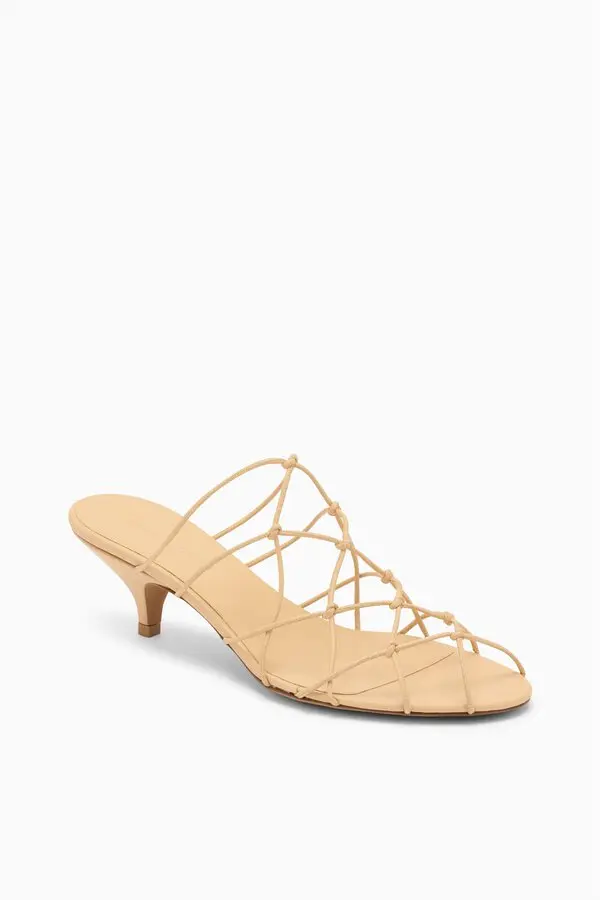 Ulla Johnson Colette Kitten Heel Sandal In Vegan Nappa Leather