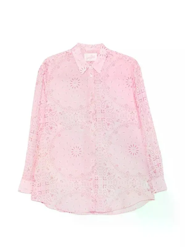 MC2 SAINT BARTH Paisley-print Long-sleeve Cotton Shirt