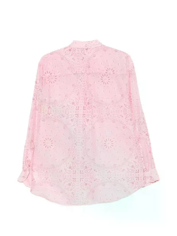 MC2 SAINT BARTH Paisley-print Long-sleeve Cotton Shirt
