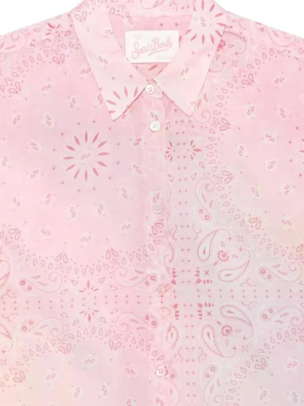 MC2 SAINT BARTH Paisley-print Long-sleeve Cotton Shirt