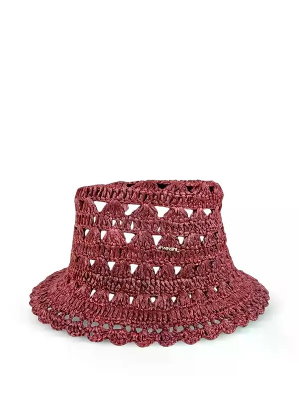 TWINSET Crochet Knit Bucket Hat