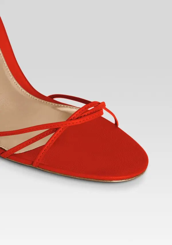 Retrofete Lucia Strappy High Heel Sandals - Geranium