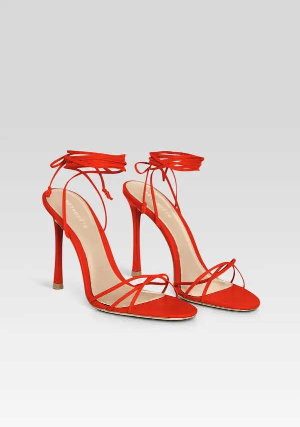 Retrofete Lucia Strappy High Heel Sandals - Geranium