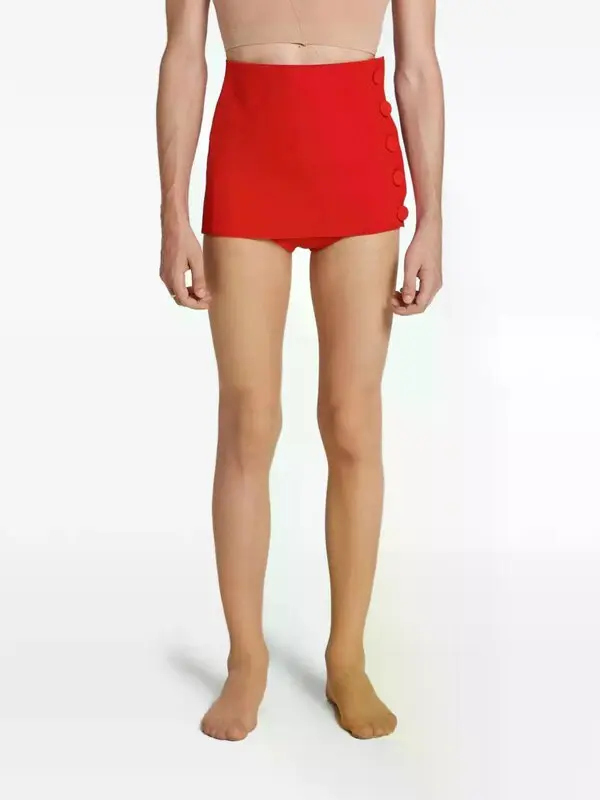 ROT Button-fastening Pin-up Shorts