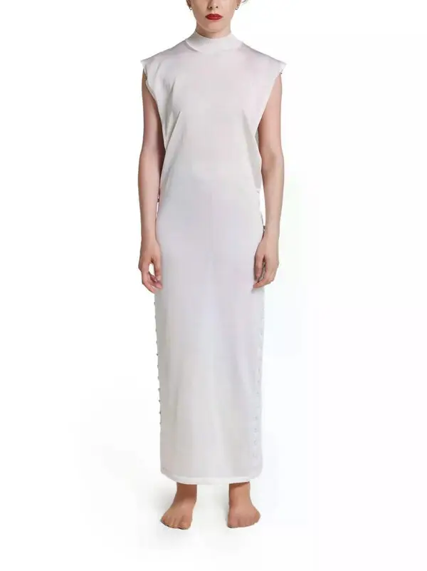 ROT The Vestal Button-fastening Dress - White
