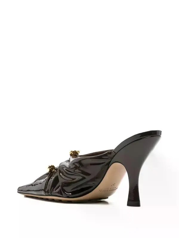 Bottega Veneta Ruched Leather Mules