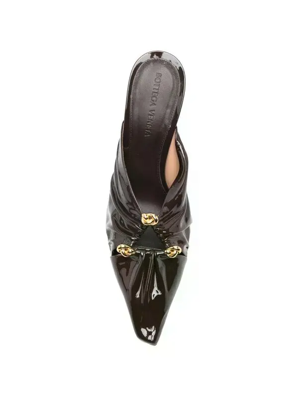 Bottega Veneta Ruched Leather Mules