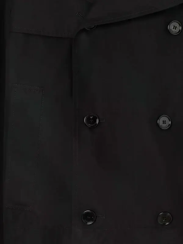 Burberry Cropped Tropical Gabardine Leadenham Trench Coat