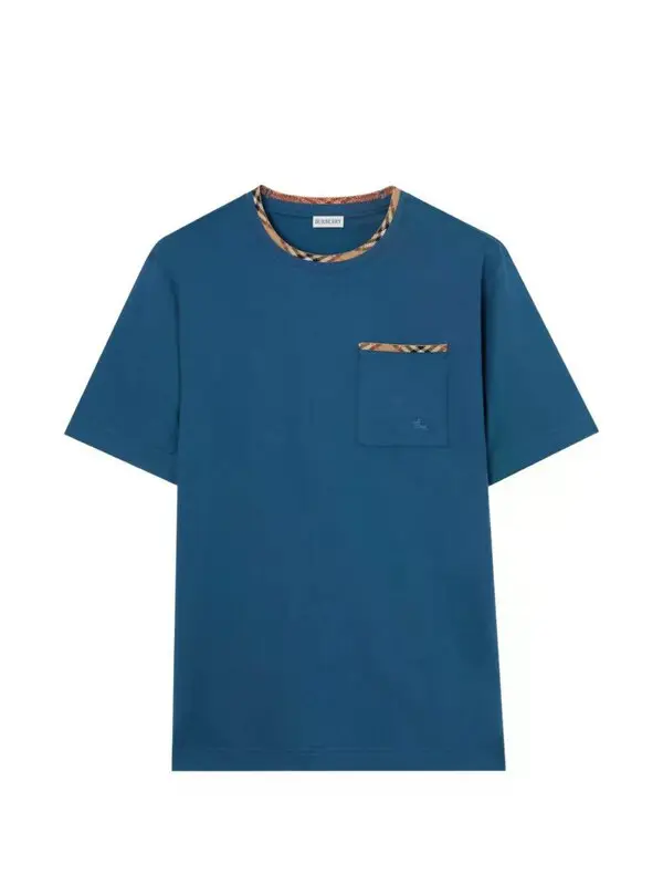 Burberry Check-trim Cotton T-shirt
