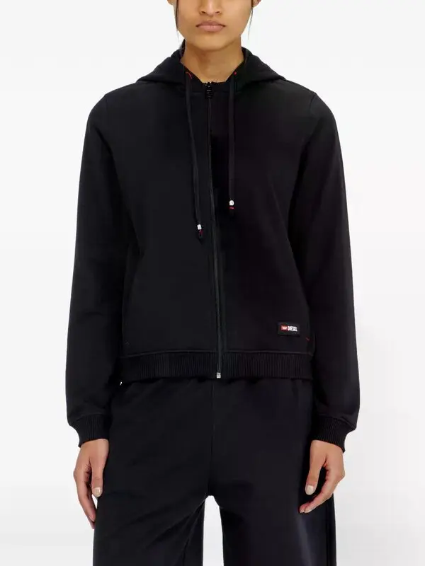 DIESEL® Harriet D-core Zip-up Hoodie - Black