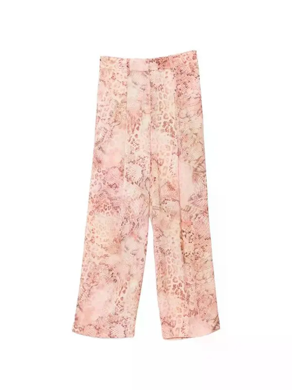 Ba&sh Carina Animal-print Trousers
