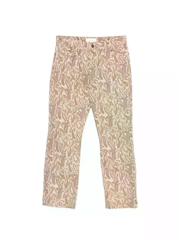 Ba&sh Tooty Paisley-print Cotton Trousers