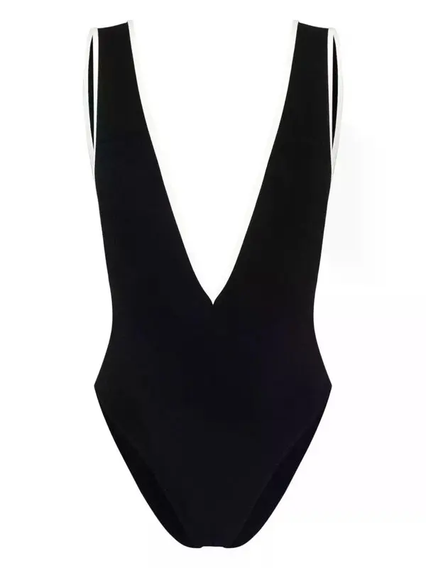 Lisa Marie Fernandez V-back One-piece Swimsuit - Black