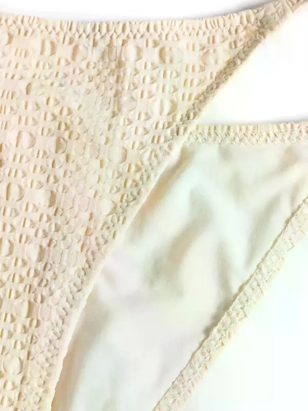 Lisa Marie Fernandez Seersucker Bandeau Bikini