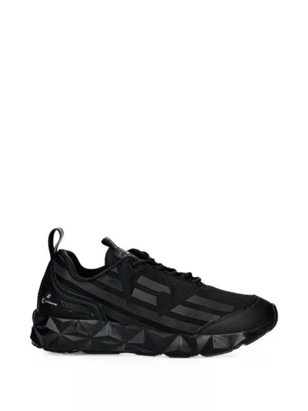 EA7 Logo-print Faceted Sole Sneakers