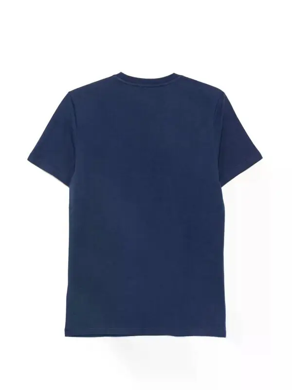 BLAUER. Logo-print Cotton T-shirt