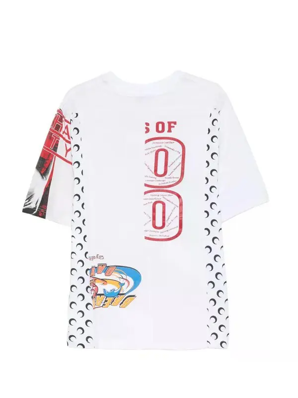 MARINE SERRE Graphic-print Panelled T-shirt