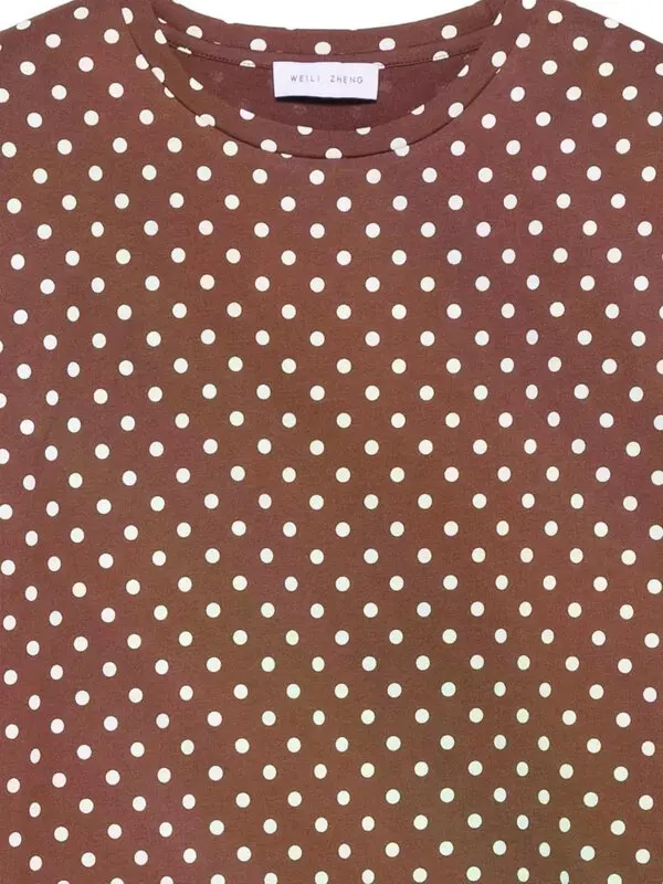 WEILI ZHENG Polka-dot T-shirt