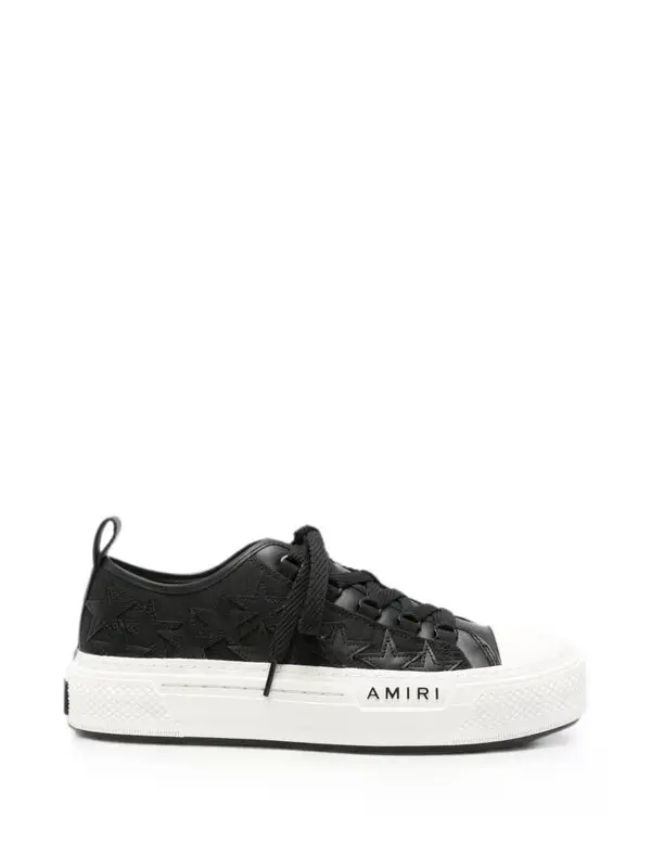 Amiri Star Patch Court Sneakers - Black
