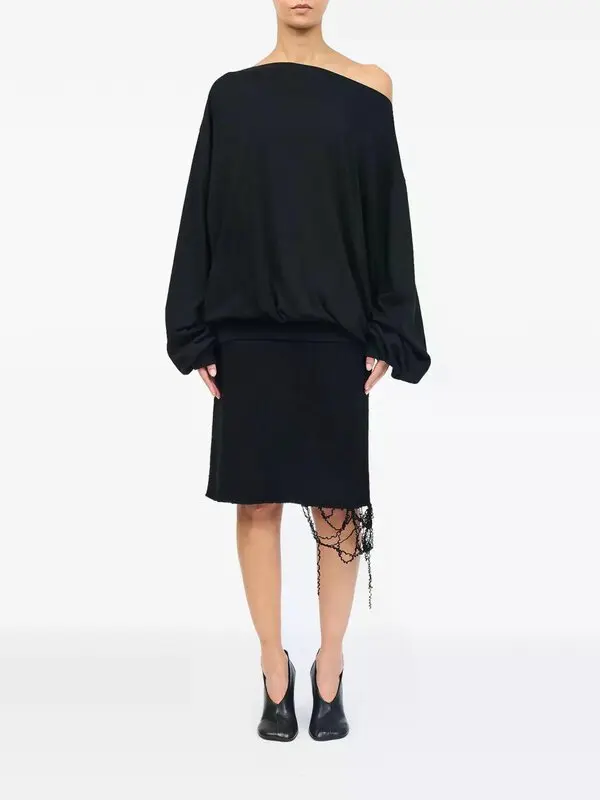 MAISON MARGIELA Long-sleeved Asymmetrical Top