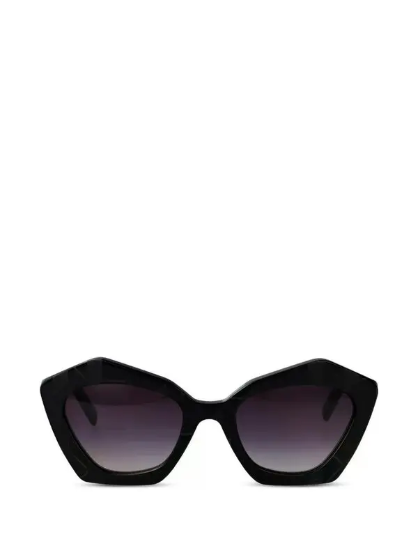 Karl Lagerfeld Geometric Frame Sunglasses - Black