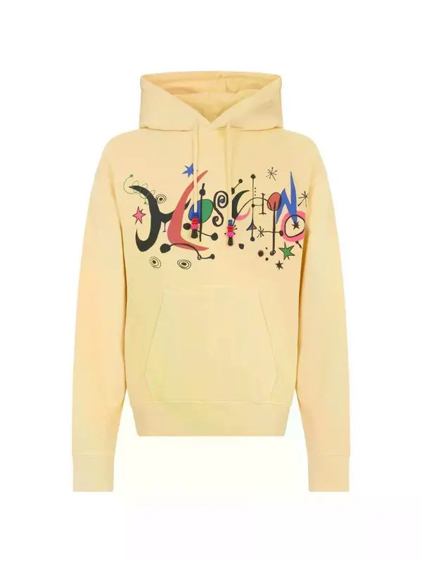 Moschino Graphic Print Hoodie - Yellow