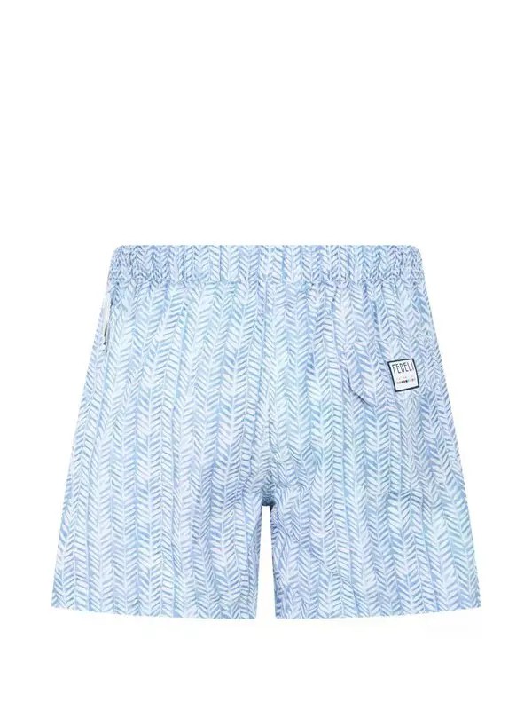 Fedeli Patterned Swim Shorts