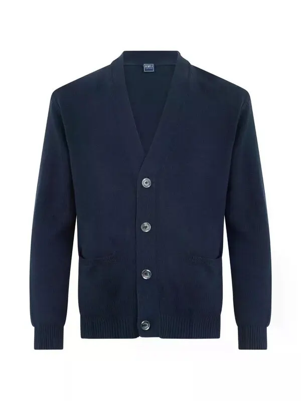 Fedeli V-neck Button-up Cardigan