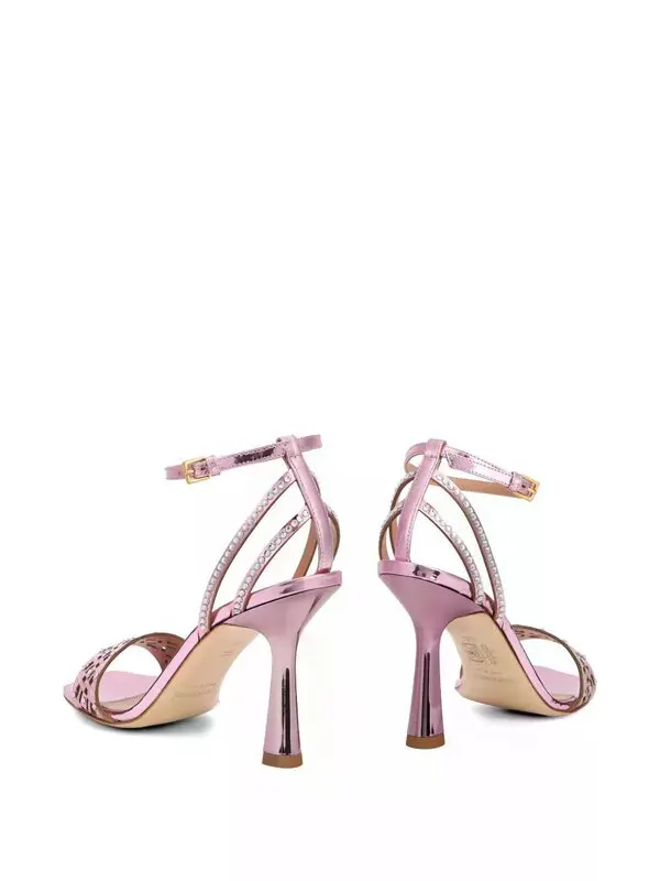 Alberta Ferretti Crystal-embellished Woven Sandals