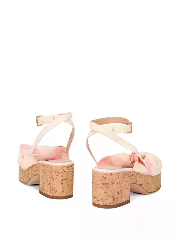 Alberta Ferretti Knot-detail Platform Sandals